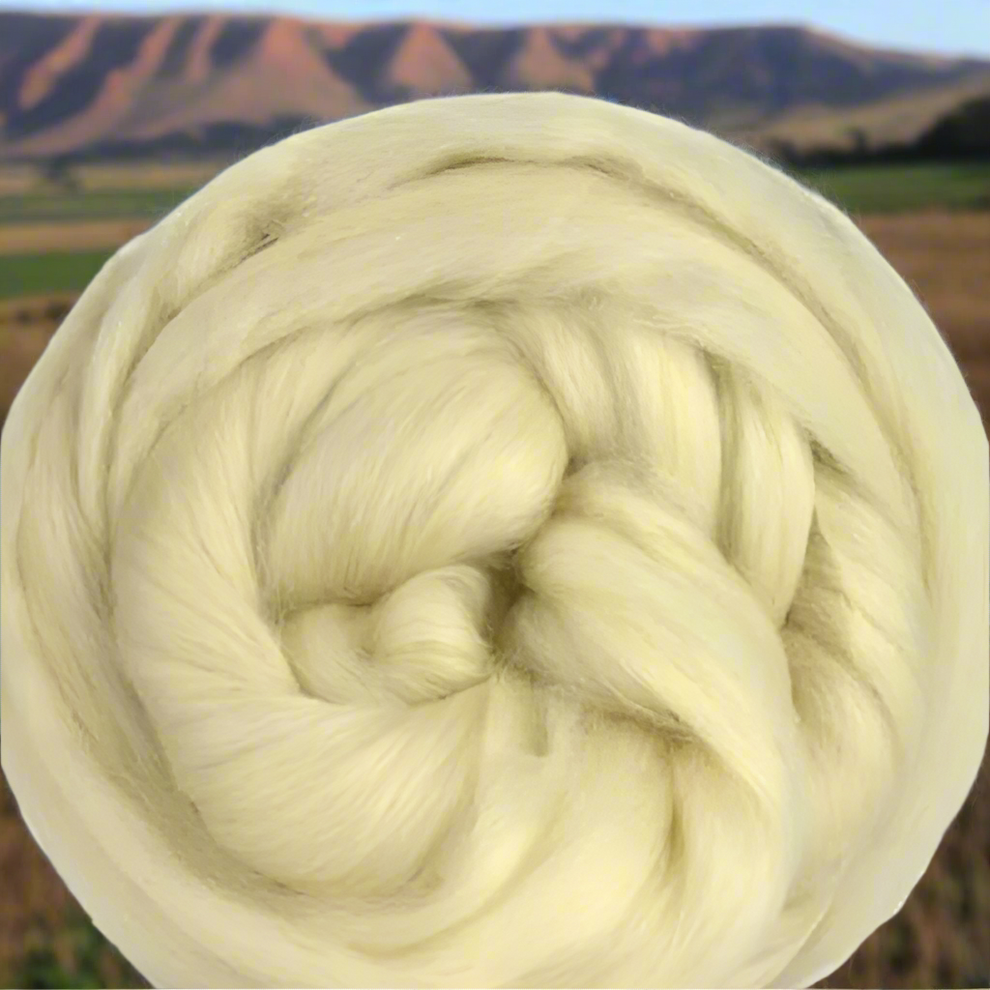 MERINO NATURAL WHITE - combed wool top – FibreHut