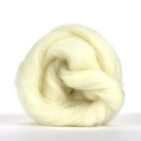 NORWEGIAN NATURAL WHITE - combed wool top – FibreHut
